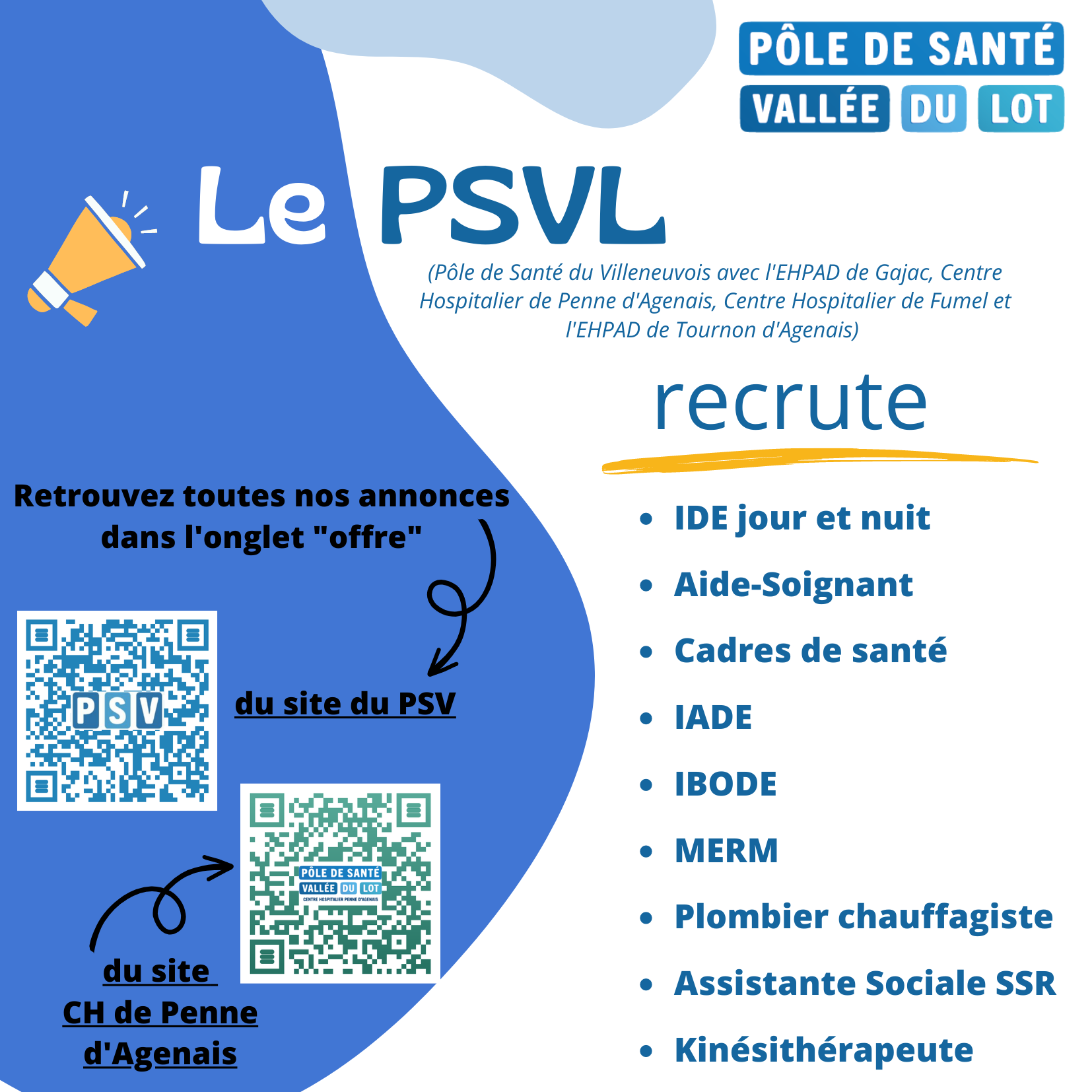 Recrutements PSVL